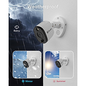 Swann Home DVR Security Camera System with 2TB HDD, 16 Channel 8 Camera, 4K Ultra HD Video, Indoor or Outdoor Wired Surveillance CCTV, Color Night Vision, Heat Motion Detection, LED Lights, 1655808