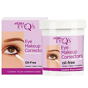 Andrea Eyeq's Oil-free Eye Make-up Correctors Pre-moistened Swabs, 50 Count