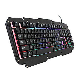 Hibye USB Wired Backlit Gaming Keyboard Mechanical Keyboard for Computer PC Laptop Game Player Equipment Accessories Keyboard Mouse Combo