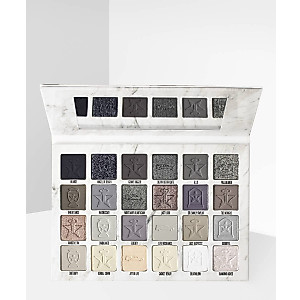Polet Smokey Eyeshadow Palette 24 Matte Glittery Shades Eyeshadow Palette, Long-lasting Bright waterproof colorsSmoky Eye Shadow for Girls and Women (Set 1, Black Grey Silver) 5.2911 Ounce