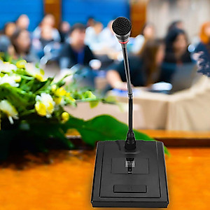 Junluck PC Conference Microphone - Omnidirectional Desktop Mic - USB Multifunction Gooseneck Microphone for Conference, Network Broadcast, Recording, etc - Plug & Play