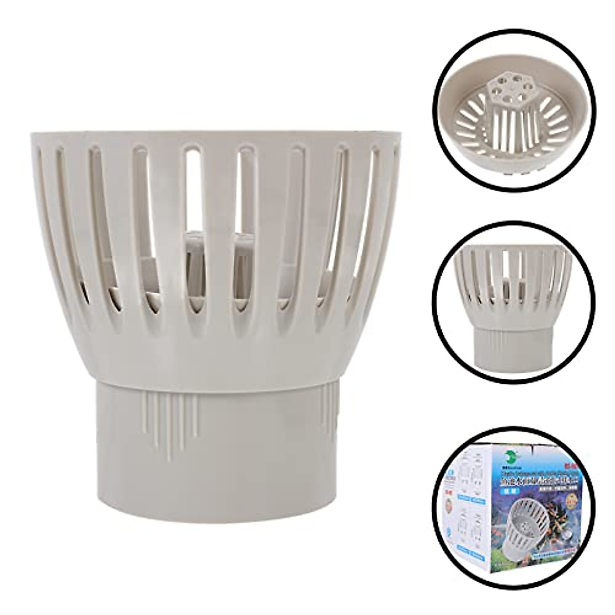 BCOATH 1 pc Tool Strainer Garbage Leaves Outdoor Plastic Garden Tank Collector Leaf Catch Drainage Pond Environmentally Basket Outlet Cleaner Skimmer Cover Sink Tasteless Gare