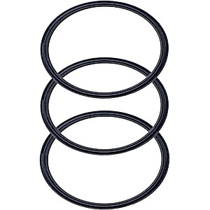 Pack of 3, 30 oz Replacement Rubber Lid Ring, 3.7 Inch Diameter - Gasket Seals, Lid for Insulated Stainless Steel Tumblers, Cups Vacuum, fit for Brands Yeti, Ozark Trail, Beast, Black by C&Berg