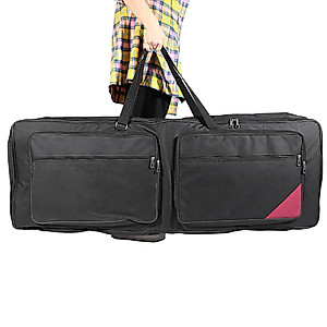 Btuty Keyboard Gig Bag for 73-Key/76-Key Electric Piano, Soft Case, Durable 600D Cloth PE Foam Padded Dual Zipper