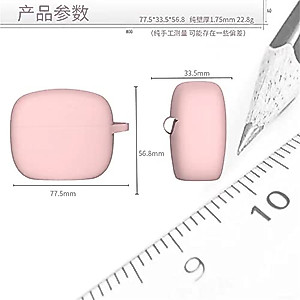 2 Pack DAYJOY Soft Silicone Protective Case Cover Compatible with JBL Tune 215TWS, Protective Skin Sleeve with Key Chain (Sky Blue+Light Green)