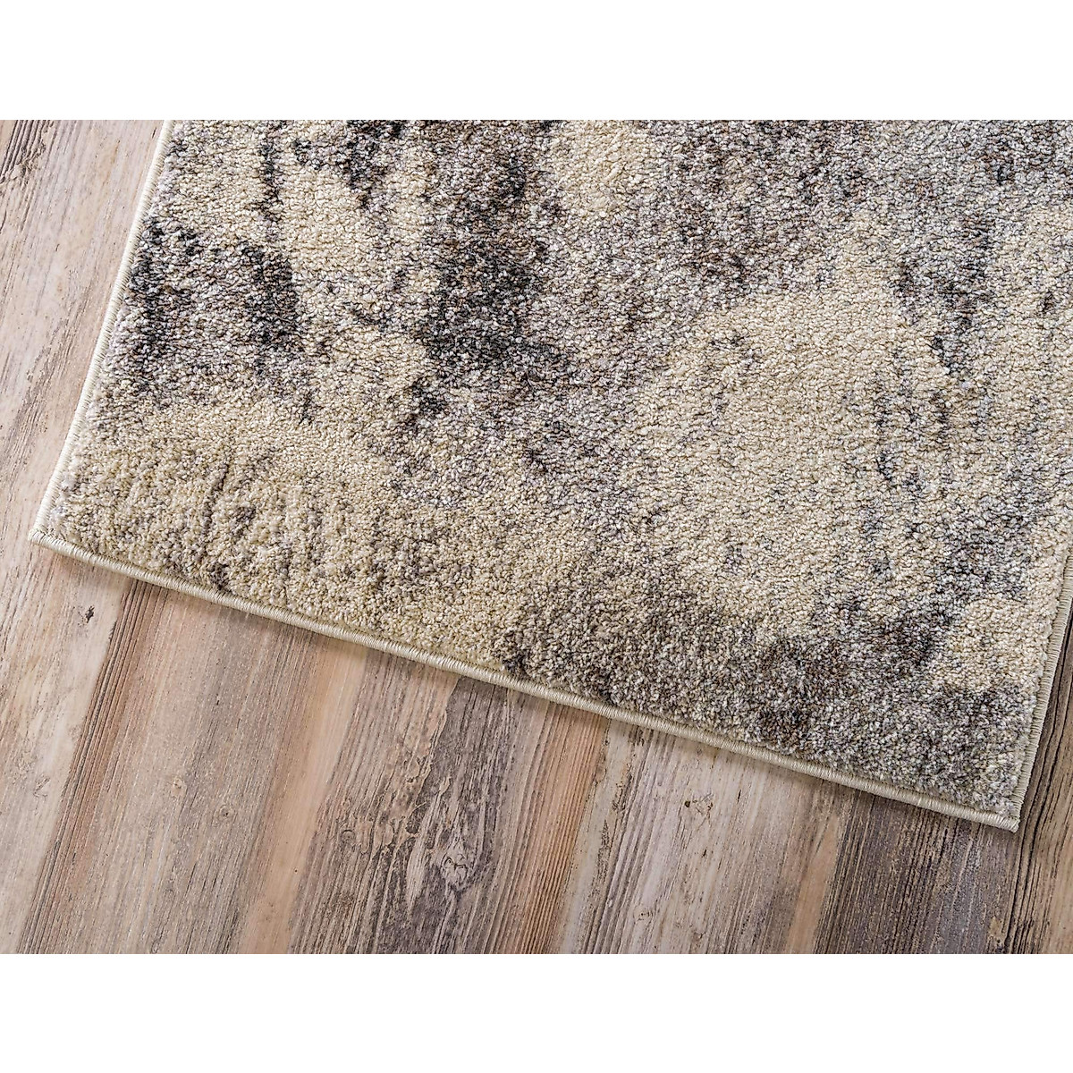 Unique Loom Positano Collection Coastal Modern Coral Lobster Shells Light Gray Runner Rug (3' x 10')