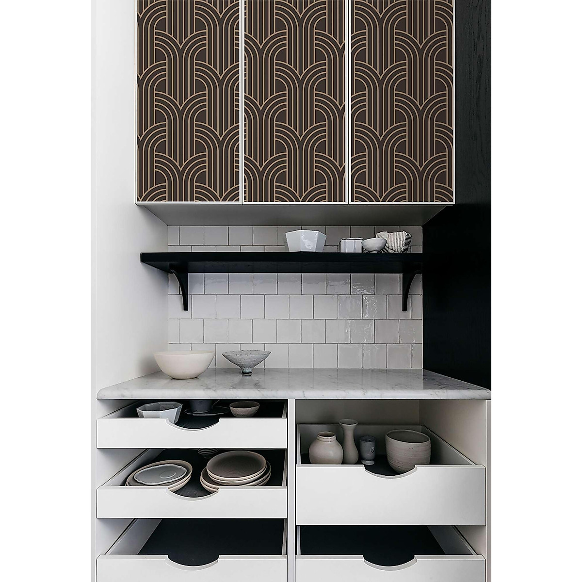 Christy Exorts Vinayl Peel and Stick Self Adhesive Removable Wallpaper, Woody Brown Durable Contact Paper Thicken Upgrade Textured Wallpaper for Living Room,Personal Space (24" x 72")