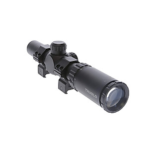 TRUGLO TruBrite 30 Hunter 30mm Compact Waterproof, Shockproof, Fogproof Gun Hunting Scope, 1-4 x 24mm, Matte Black