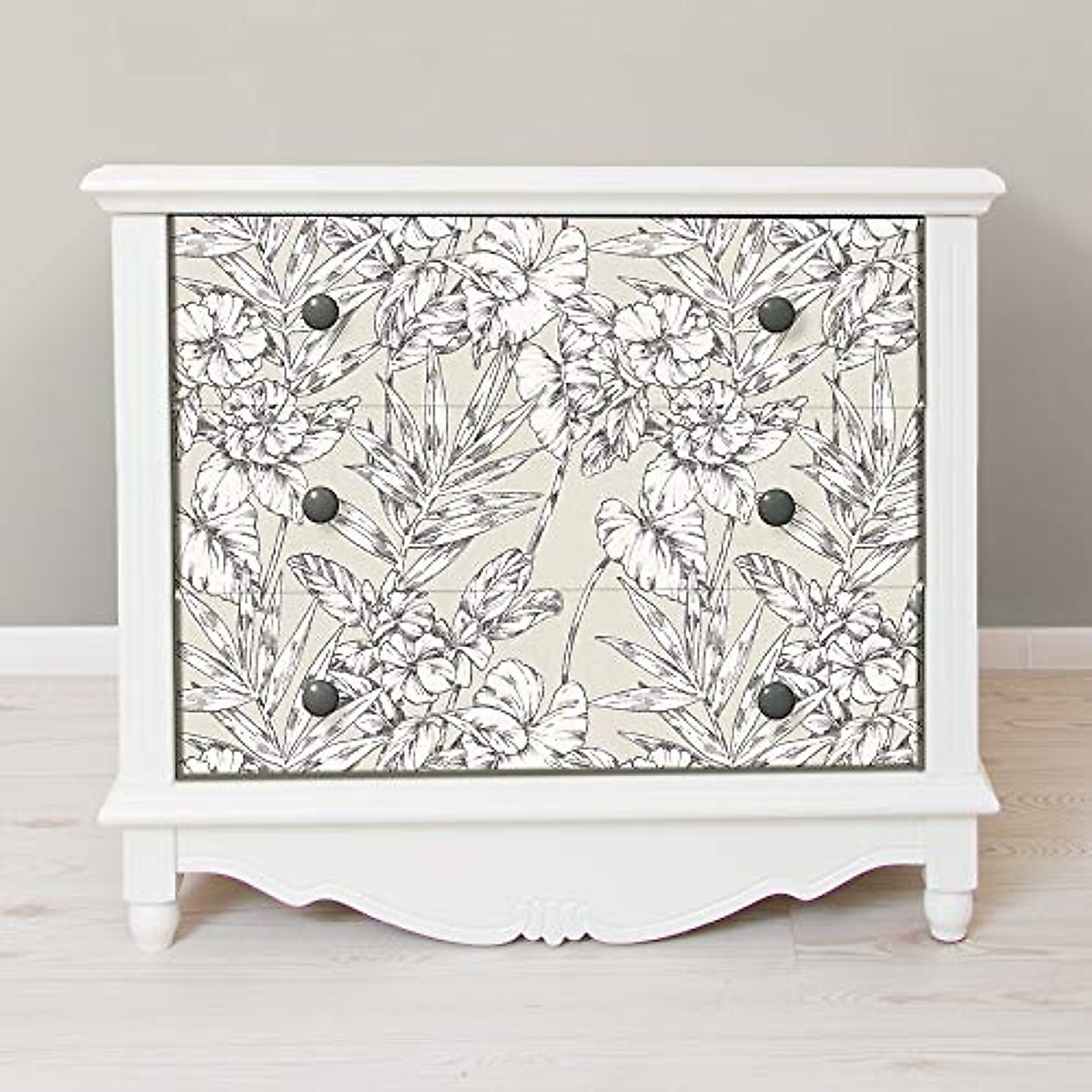 NuWallpaper NUS3145 Grey Cayman Peel & Stick Wallpaper, Neutral