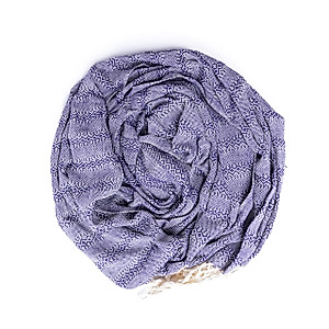 Baby Trapoz Mexican Rebozo Shawl, Ideal for Natural Birth, Doula Massage, 98.5", Purple