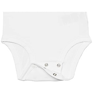 Amazon Essentials Unisex Babies' Cotton Stretch Jersey Short Sleeve Bodysuit (Previously Amazon Aware), Pack of 3, White, 12 Months