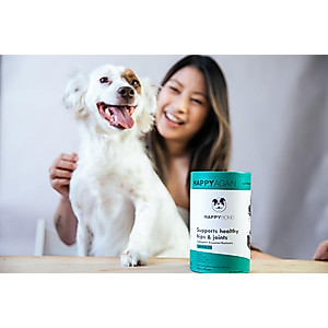 Collagen Supplement for Dogs with Beef Liver - Hip and Joint Care for Senior Dogs - Functional Topper with Added Glucosamine and Hyaluronic Acid - by Holi and Happy Bond