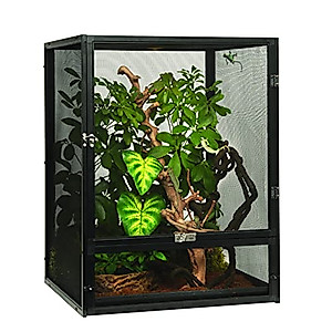 Exo Terra Screen Terrarium, Aluminum Screen Reptile Habitat, Small Tall
