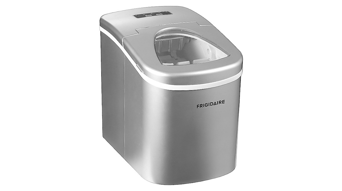 RCA RIC102 Silver Compact Ice Maker - Quick Ice in 6 Mins