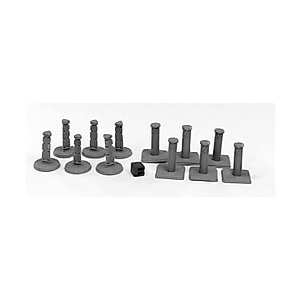 REAPER Miniatures Bollards #49004 Bones Black Plastic Unpainted Mini Figure
