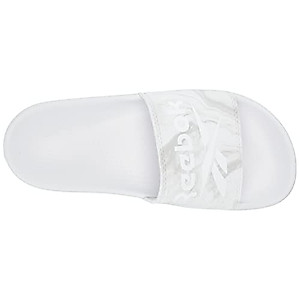 Reebok Women's Fulgere Slides Sandal, White/Skull Grey, 7