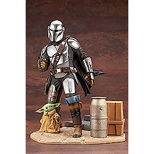 Kotobukiya The Mandalorian & The Child ArtFX PVC Statue, Multicolor