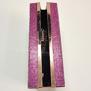 Classic Dollar Style Evening Bags With Diamond Shoulder Bag Wallet Clutch Crossbody Bag with Chain Strap (Multicolor)