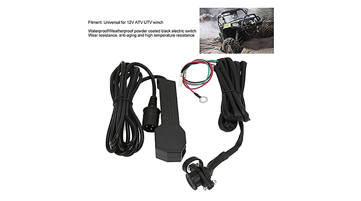 Winch Remote Controller 12V Waterproof Hand‑Held Switch for ATV UTV
