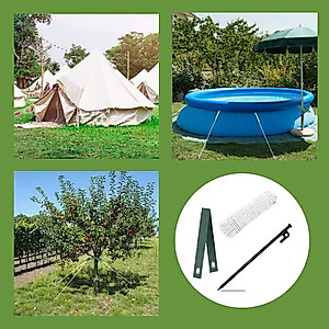 Heavy Duty Steel Tree Stake Kit,Tree Stakes and Supports for Leaning Trees,Tree Staking and Supports Kits for Young Trees,Tree Straightening Kit,Tree Support Against Bad Weather