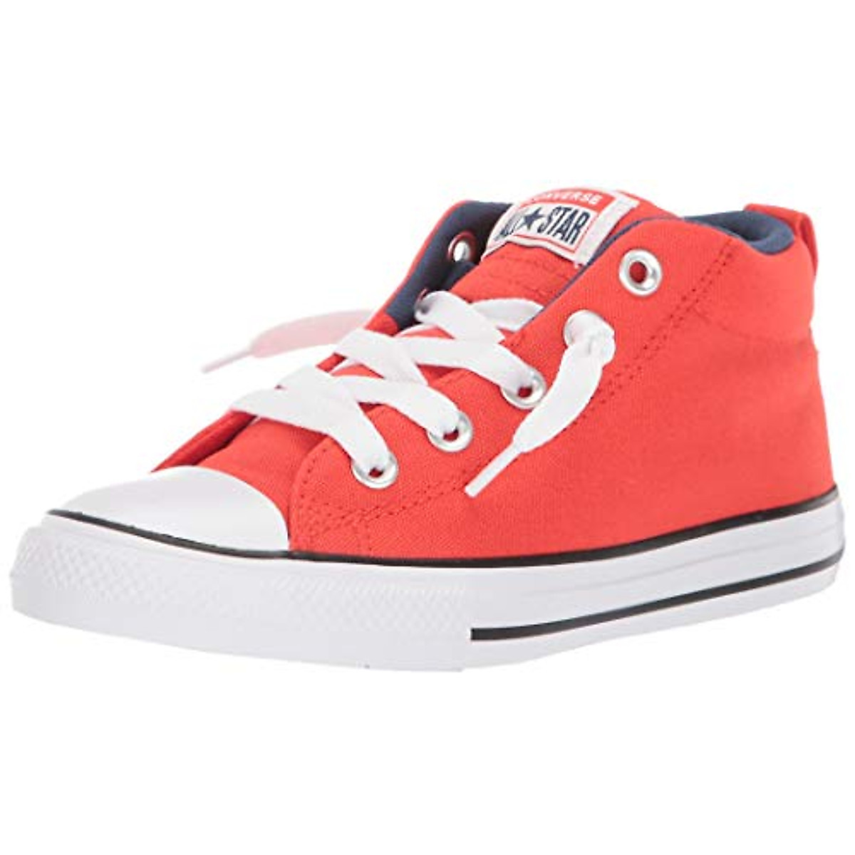 Converse Baby-Boy's Chuck Taylor All Star Street Moon Seasons Sneaker, Habanero Red/Navy/White, 3 M US Infant