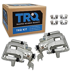 TRQ Rear Brake Caliper Set Compatible with 2009-2014 Acura TSX 2008-2012 Honda Accord