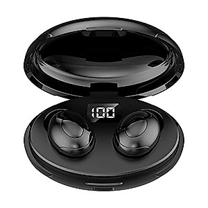 Wireless Earbuds,Bluetooth Headphones with Mic USB-C LED Display Charging Case, IPX6 Waterproof Wireless Earphones,HiFi Stereo Deep Bass,in-Ear Headset for Sport Work