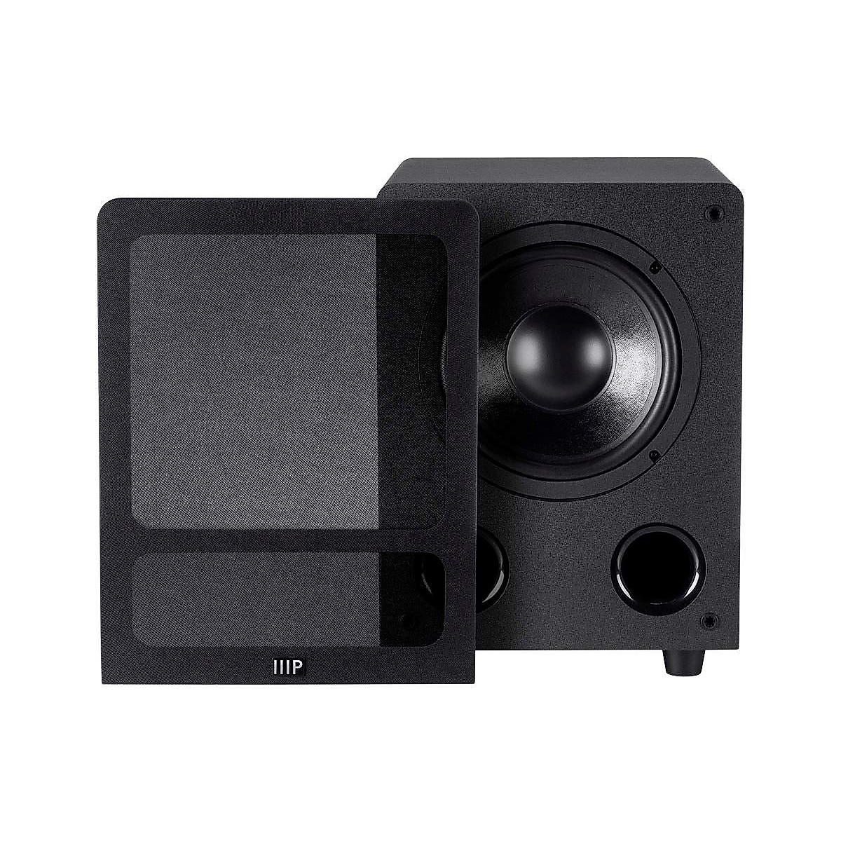 Monoprice Premium Select Subwoofer - 8-Inch Woofer, 200 Watt, 4 Ohm Nominal Impedance, Auto On/Off, Black