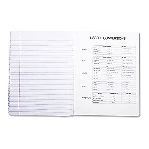 Amazon Basics Wide Ruled Composition Notebook, 100 Sheet, Assorted Marble Colors, 4-Pack