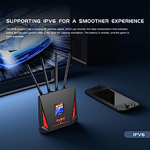 KuWFi 4G Router with sim card slot, 4g router unlocked equipped with 2GB Data Support 4G to WiFi/4G to wired Port forwarding High gain 4pcs external antennas for long range 4G signal
