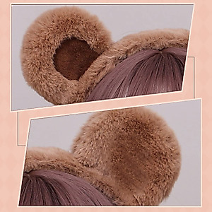 Degpum Brown Bear Ears Headband, Costume Headwear for Girls Women Men, Cute Headband Animal Headband for Party Costume Cosplay Decoration Makeup Washing Face Costume