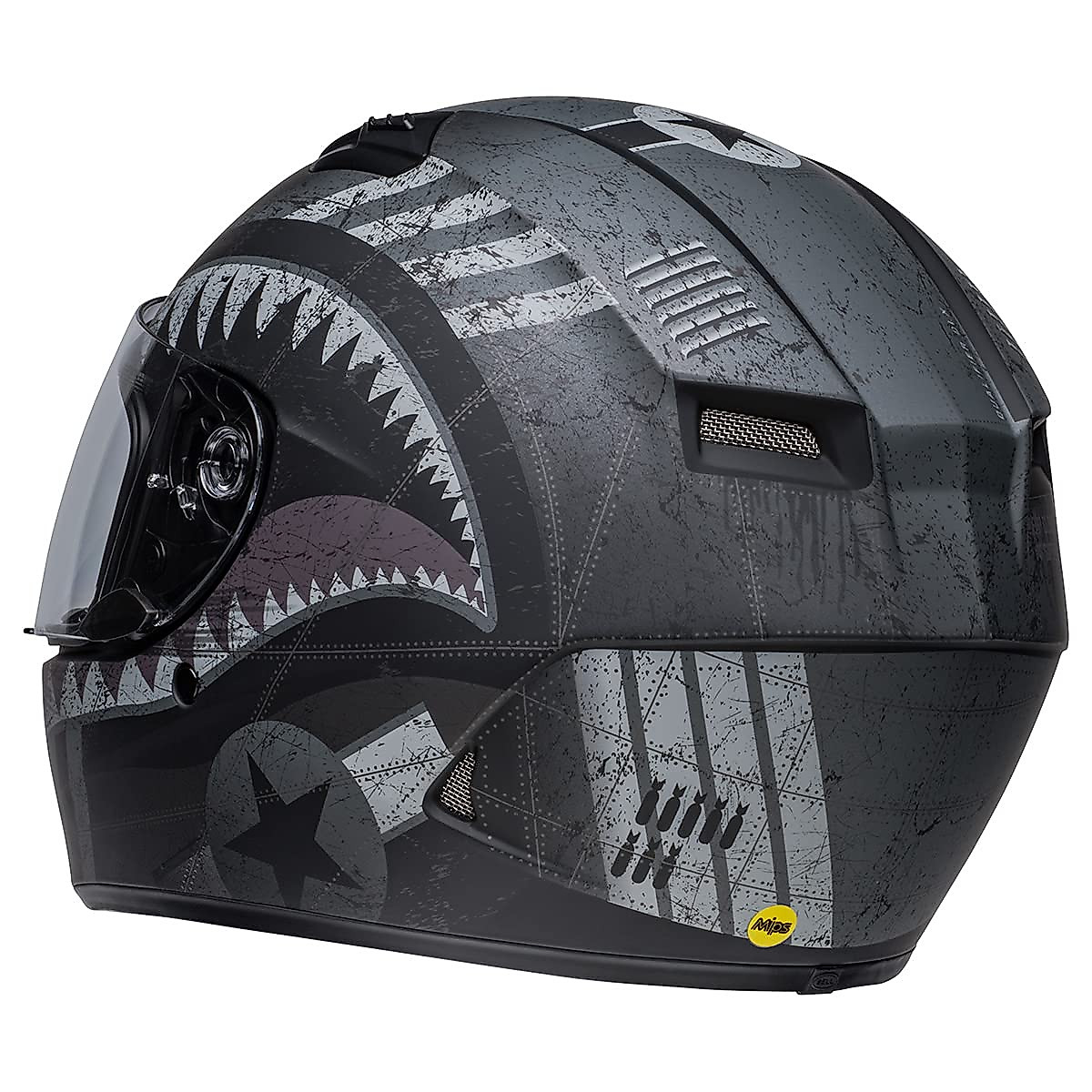 BELL Qualifier DLX MIPS Street Helmet (Devil May Care Matte Black/Gray - Medium)