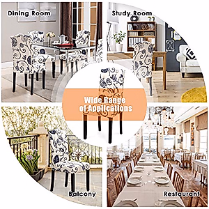 Giantex Parsons Chairs, Set of 2 Uphostered Kitchen Dining Chairs w/Wood Legs, Padded Seat, Linen Fabric, Nails, Tufted Dining Chairs, Ideal for Dining Room, Kitchen, Living Room