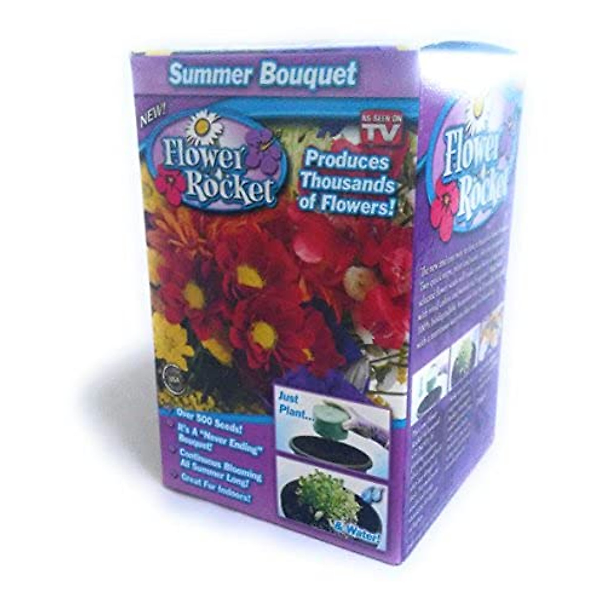 Garden Innovations Summer Bouquet Flower Rocket As Seen On TV Concentrated Seed Disc
