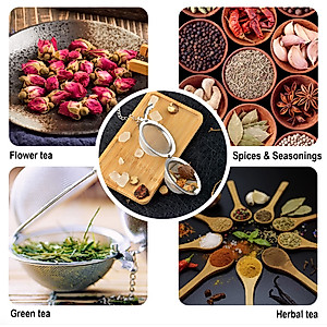 NSTagate Tea Infuser Loose Leaf Tea Steeper 7 Chakra Healing Crystal Tree Life Wire Wrapped Crescent Moon Pendant Tea Strainers for Loose Tea Natural Reiki Spiritual Quartz Gemstone Tea Ball