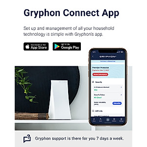 Gryphon Tower Super-Fast Mesh WiFi Router – Advanced Firewall Security, Parental Controls, and Content Filters – Tri-Band 3 Gbps, 3000 sq. ft. Full Home Coverage per Mesh Router