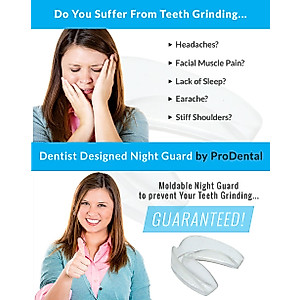 Mouth Guard for Grinding Teeth - 2 Pack, Made in USA, Thin and Trim Anti Grinding Night Guard - Teeth Whitening Dental Tray, Stops Bruxism - Teeth Clenching, No BPA