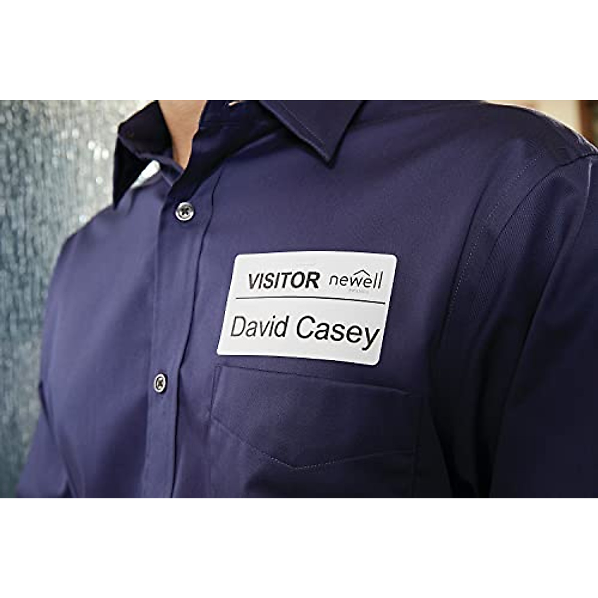 Dymo LabelWriter Name Badge Labels, 2 1/4" x 4", Black on White 30857