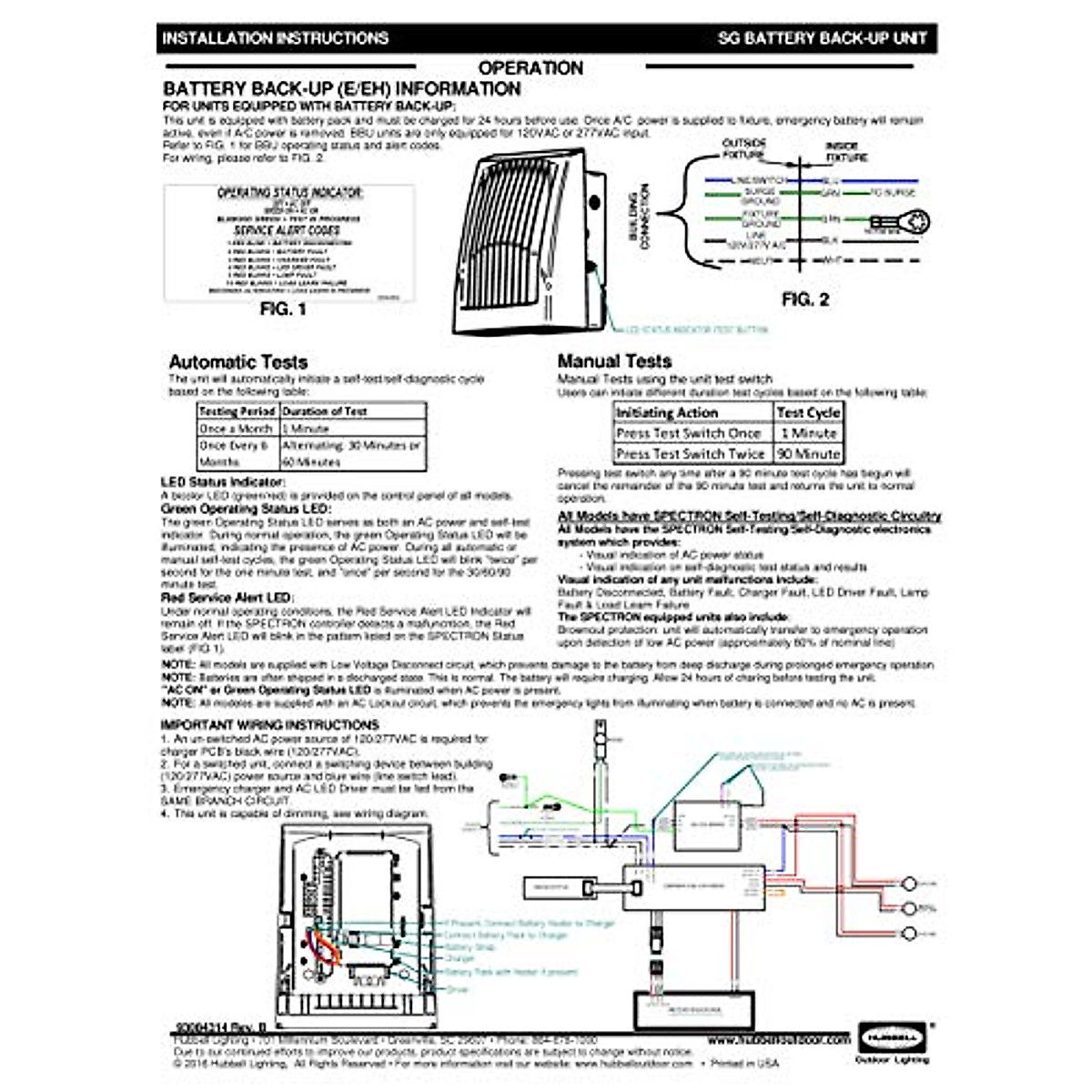 Hubbell Outdoor Lighting SG2-50-4K-PCU SG Sling Series Slender wallpack/floodlight, 51W, 120-277V, 4000K, Bronze, 51W/120-277V/4000K