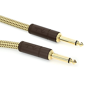 Fender Deluxe Series Instrument Cable, Straight/Straight, Tweed, 10ft