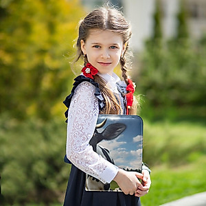 PYBUG Highland Cow Trading Card Binder with Nylon Strap 4-Pocket Waterproof PU Leather Card Collection Binder for 400 Cards Sturdy Card Holder Folders for Game Cards,Sports Cards