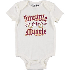 Harry Potter Newborn Baby Girls Short Sleeve Bodysuit Pants and Headband 3 Piece Outfit Set White 0-3 Months