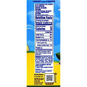 Crystal Light Lemon Decaf Iced Tea Natural Flavor Drink Mix, 12-Quart Canister (Pack of 2)