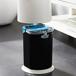 n/a 10L Pressing Type Round Plastic Trash Can Double-Layer Multi-Purpose Trash Can Nordic Household