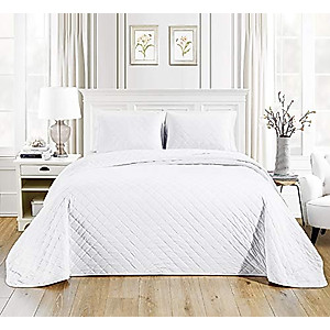 Masterplay Modern 4 - Piece Premium Solid White Velvet Curtain Set with Pom Pom Trim. Drapes/Window Panels 116" Wide X 84" Tall