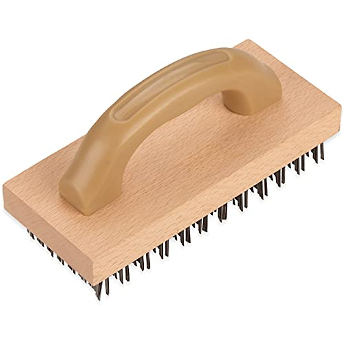 Carlisle FoodService Products 4067600 Ergonomic Steel Butcher Block Scratch Brush, 9-3/8”