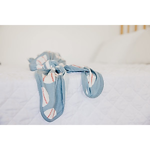 Copper Pearl Baby Gown - Knotted Newborn Sleepers for Baby Boy and Girl, Soft Stretchy Long Sleeve Infant Gowns with Bottom Tie and Hand Mittens, Perfect Hospital Coming Home Outfit (Slugger)