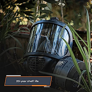 MIRA SAFETY M Gas Mask Filter - Certified CBRN Filter for Full Face Respirator Mask, 40 mm NATO Gas Mask Filter, Longest 20 Year Shelf Life, Vacuum Sealed NBC Filters, Compatible with Mira Gas Mask