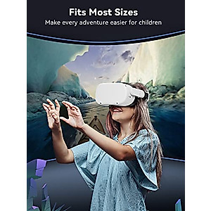 MOJOXR Adjustable Head Strap Compatible with Quest 2, Elite Strap Accessories Fit for Official Carrying Case and Most 3rd-Party Cases,Enhanced Support and Comfort for Kid&Adult Players