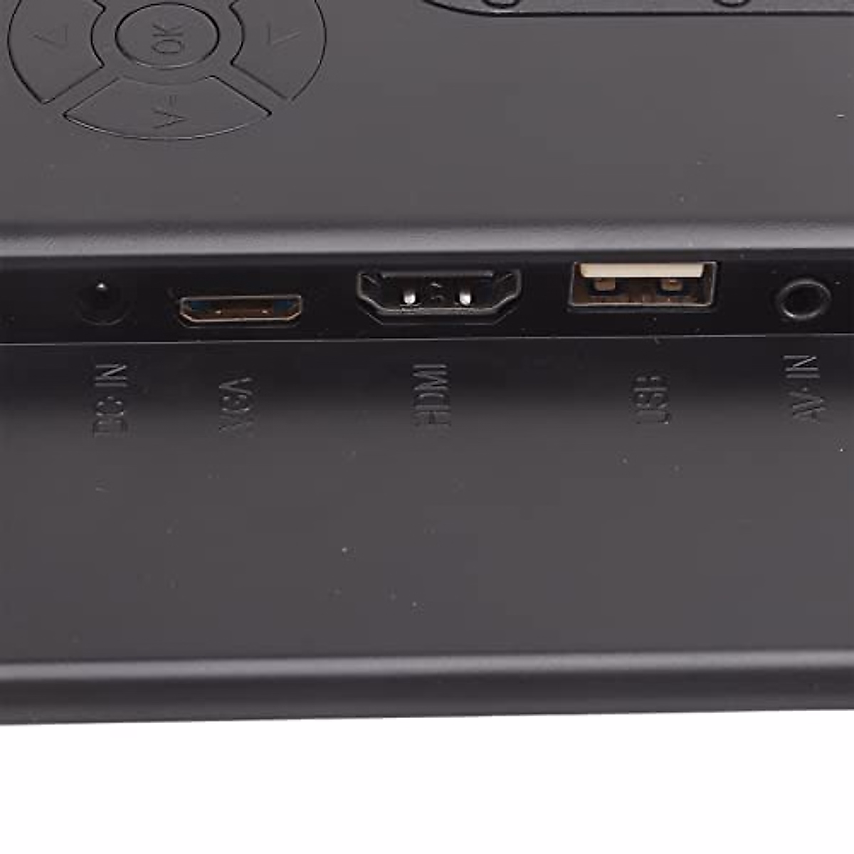 Fydun Gaming Monitor IPS, 7 Inch Portable Mini Ith Remote Control 100240V Color VGA AV DC USB HD Multimedia Interface Dual Speakers